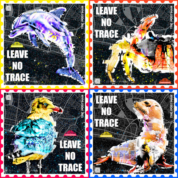 Leave no Trace Brighton Beach Campaign - Jun 2024 - The Postman Art