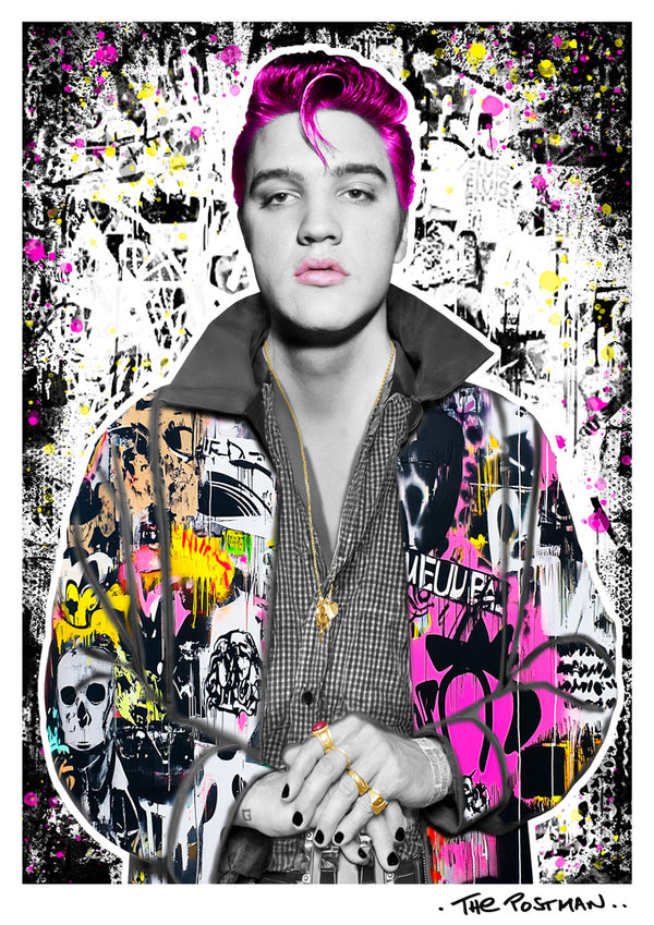 Elvis (Print) 2025 - by THE POSTMAN | Giclee print in Urban ...
