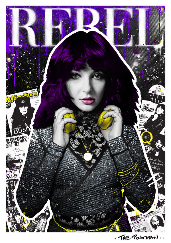 Kate Bush (Print) 2025 - by THE POSTMAN | Giclee print in Urban ...