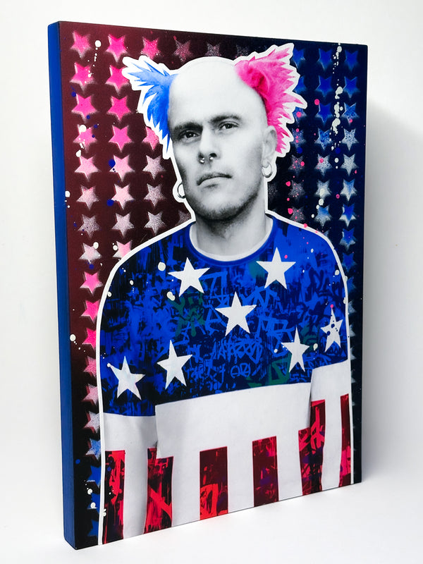 Keith Flint (S) Small Original 2025 - Original pop art inspired wood ...