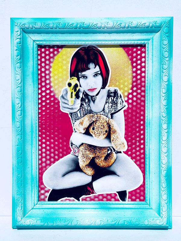 Matilda (Framed) 2025 (30x25cm) - Original pop art inspired wood canvas ...