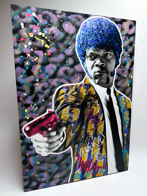 Pulp Fiction (M) VAULT Original 2024 - Original pop art inspired wood ...