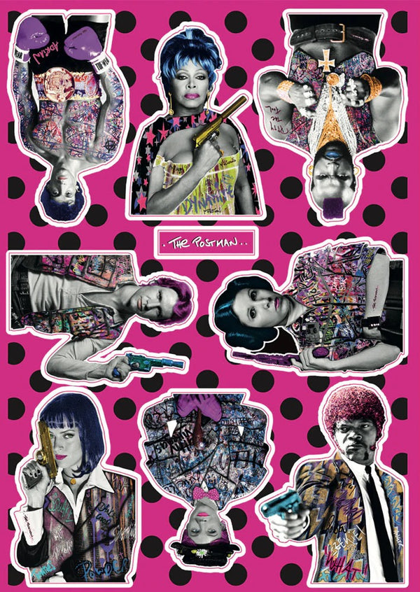 Movie Sticker Pack - 4 Sheets by The Postman Art | Modern artwork for ...